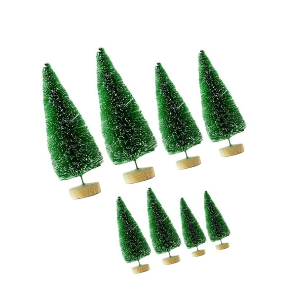 8x Desktop Miniature Pine Tree Ornaments Desktop Miniature Pine Bases ...