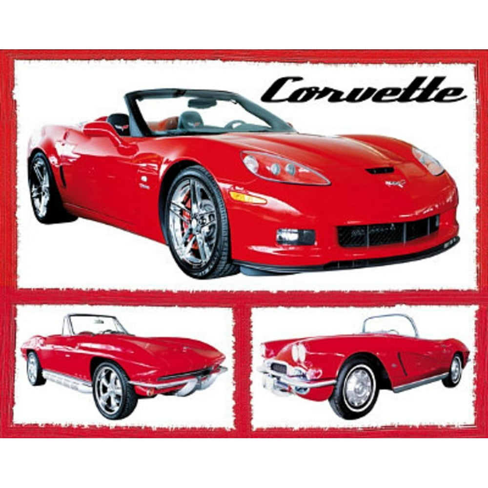 Chevy Corvettes (Fabulous) Art Poster Print Mini Poster - 20x16 ...