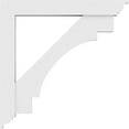 3"W x 30"D x 30"H Standard Merced Architectural Grade PVC Bracket with ...