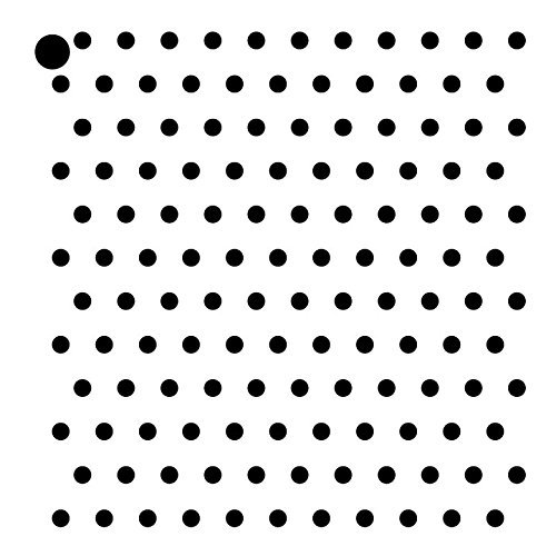 1/8" Dots Stencil by StudioR12 Simple Repeating Pattern Art - Mini 4 x ...