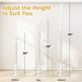 TickJOY Wood Coat Rack Stand – Adjustable Standing Coat Tree with 8 ...