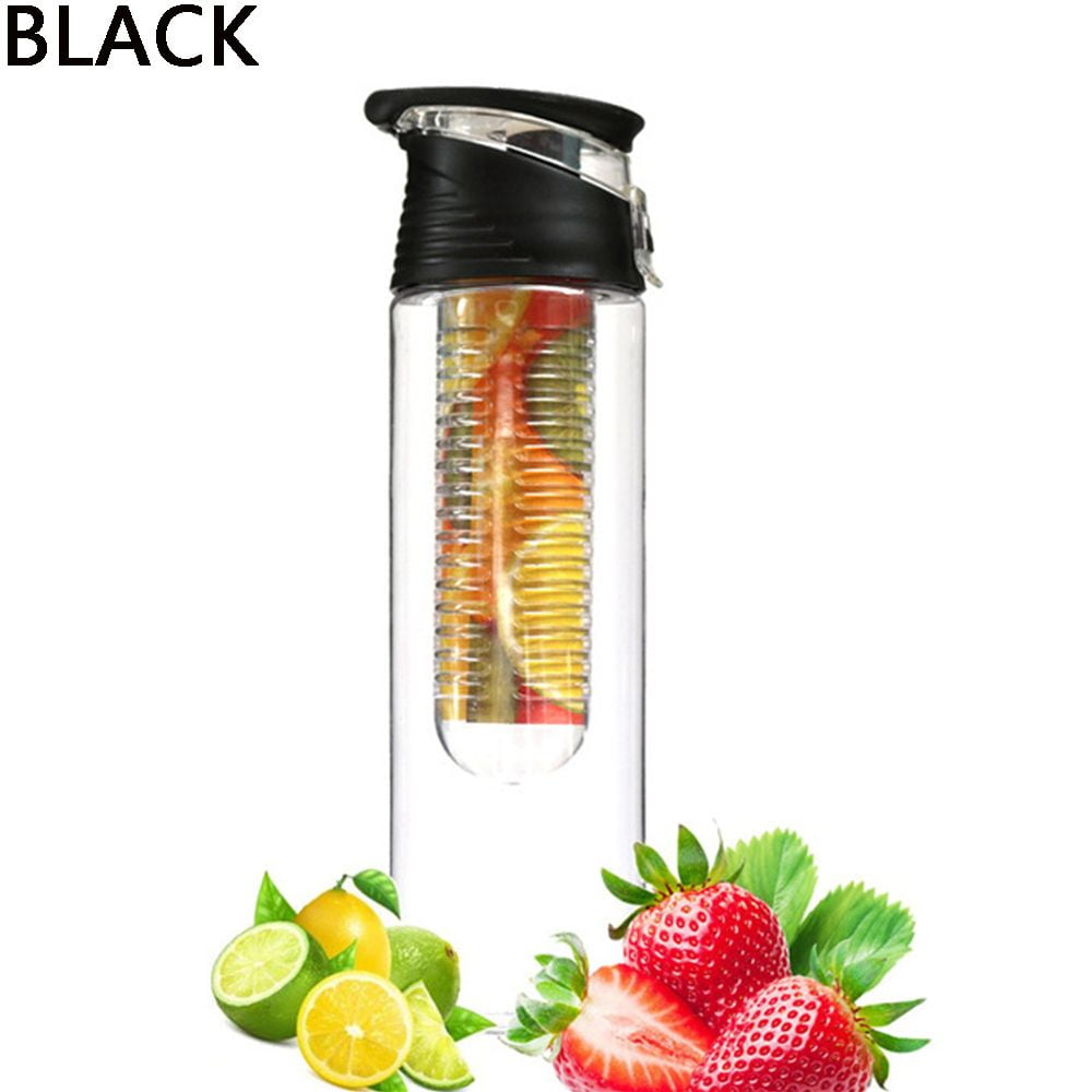 Gym Travel With Flip Straw Fruit Fuzer Infusing Fruit Water Bottle ...