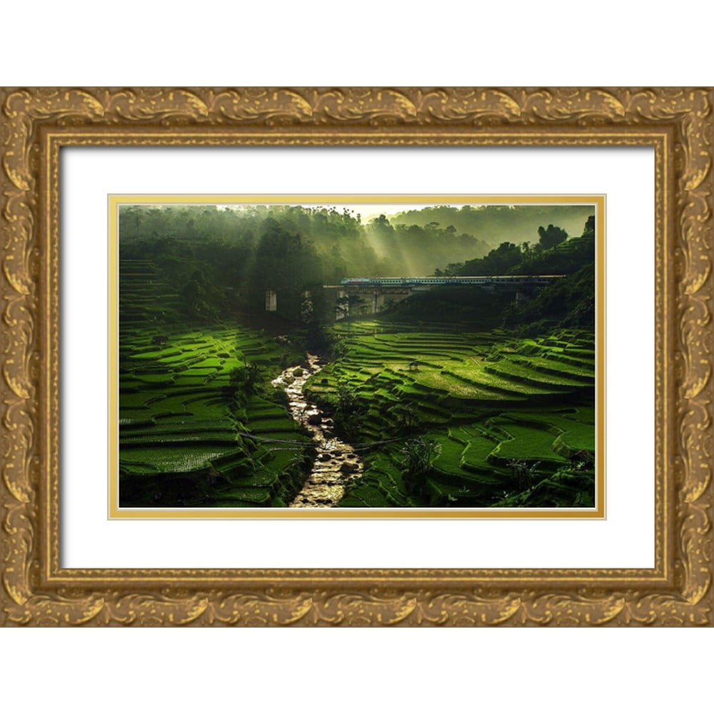 Raja Sulbar, Ismail 24x17 Gold Ornate Wood Framed with Double Matting ...