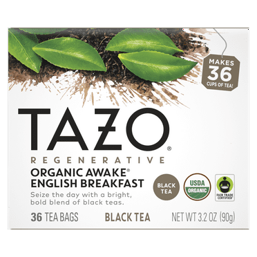 Tazo Awake, Energize English Breakfast Black Tea, Fine Varietal Teas ...