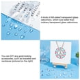 200Pcs 4 Style Transparent Glass Cabochons AB Color Plated Half Round ...