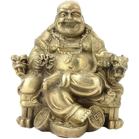 Smiling Maitreya Buddha Figurines Statue, Meaning Health and Luck for ...