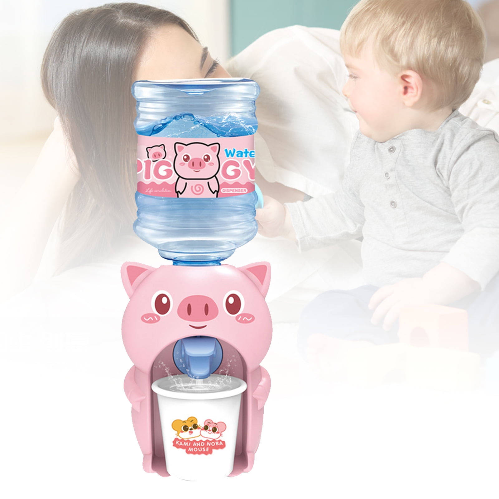 Cheers Cartoon Pig Mini Drinking Fountain Water Dispenser Kids Pretend ...