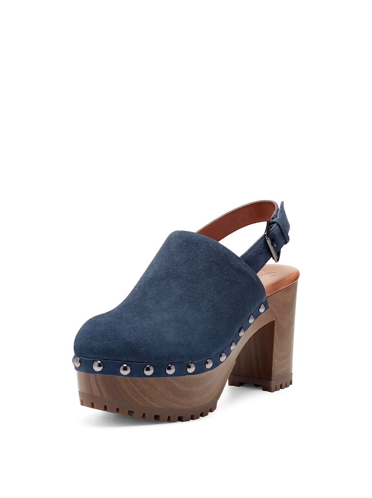 Jessica Simpson Tiarah Multi Block Heel Ankle Strap Rounded Toe High ...