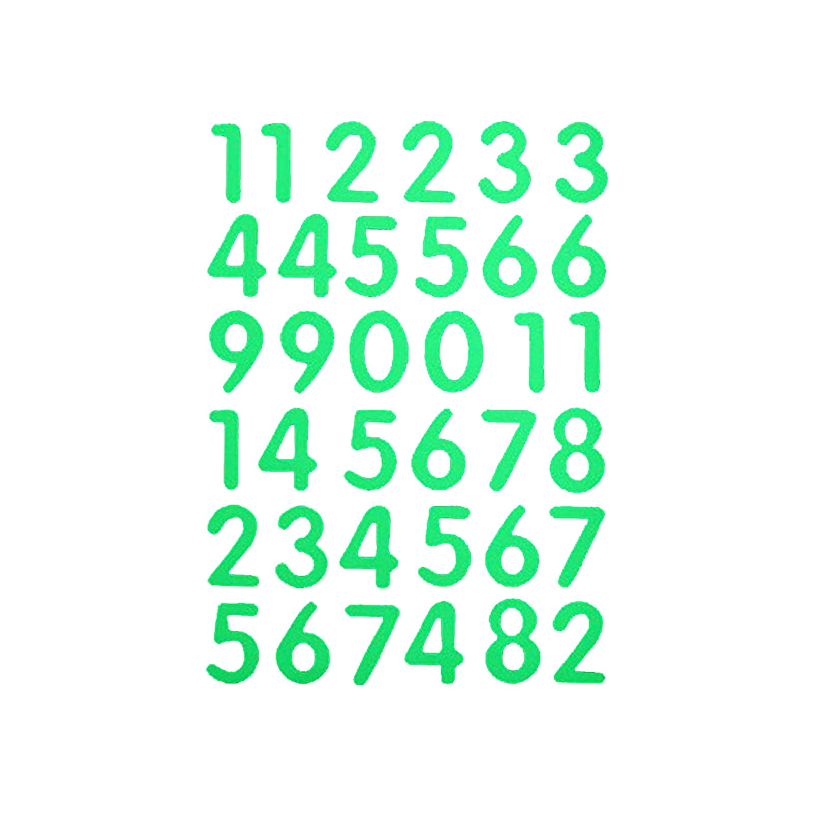 ZHAGHMIN Bathroom Stickers Luminous Numbers English Letters Luminous ...