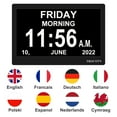 TROCOTN 10 Inch Electric Powered Digital Calendar Clock with Day & Date ...