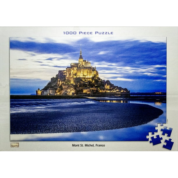 Tomax Jigsaw Puzzle - Mont St. Michel, France (1000 Pieces) - Walmart ...
