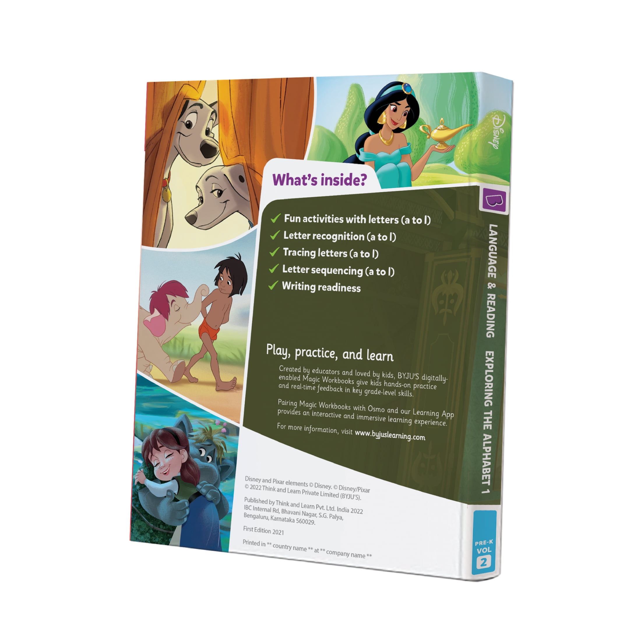 Buy BYJUS Learning: Disney, PreK Magic Workbook, Exploring the Alphabet ...