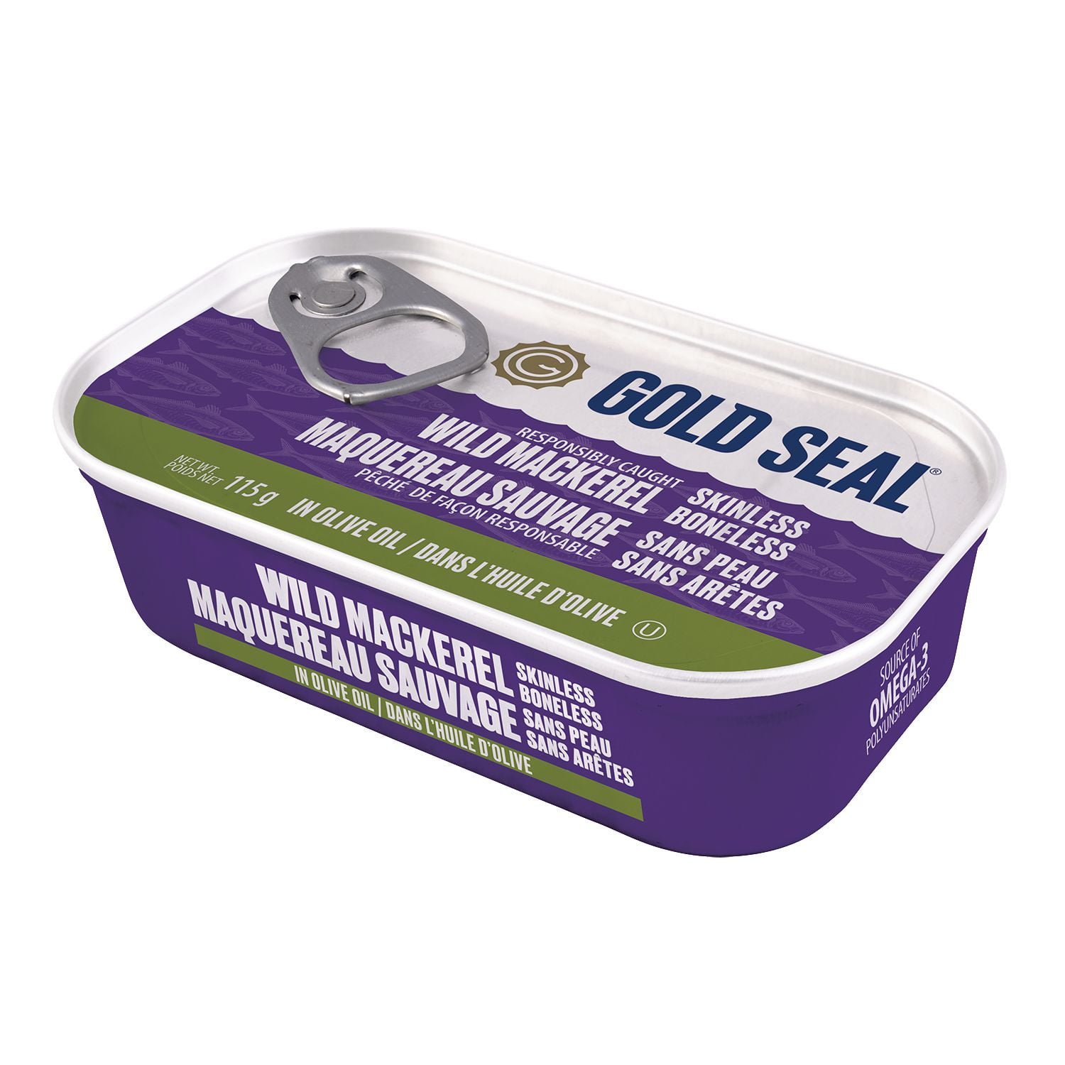 Gold Seal Wild Mackerel in Olive Oil, GS MACKEREL 115g - Walmart.ca