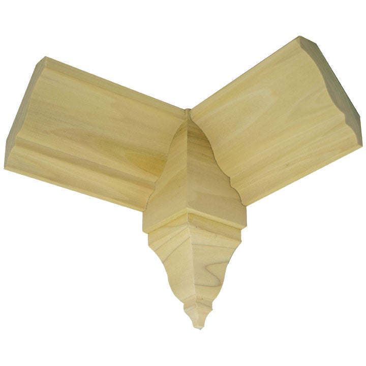 Hardwood Crown Molding Inside Corner Block EWCR61 Poplar Walmart