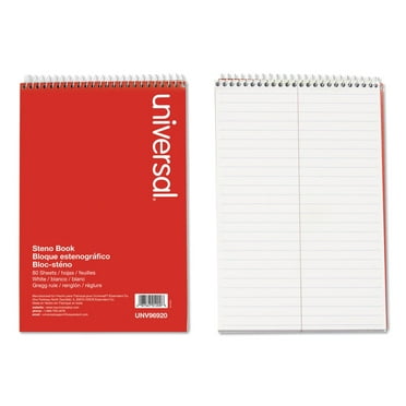 TOPS Spiral Steno Notebook, 6" x 9", 80 Sheets, 4 Pads, Letr-Trim ...