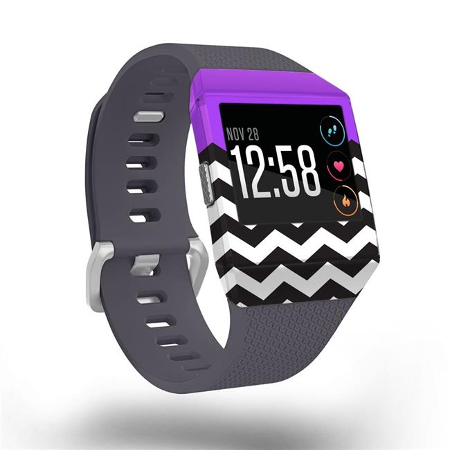 MightySkins FITION-Purple Chevron Skin for Fitbit Ionic - Purple ...