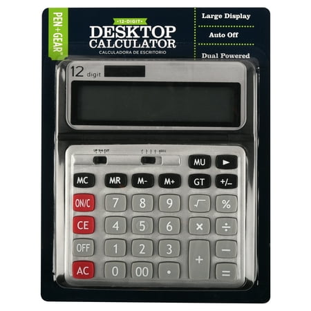 Pen + Gear 12-Digit Desktop Calculator - Walmart.com