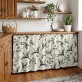 Art Crane Cabinet Curtains for Kitchen 28"Wx51"L, Classic Grey Bird ...