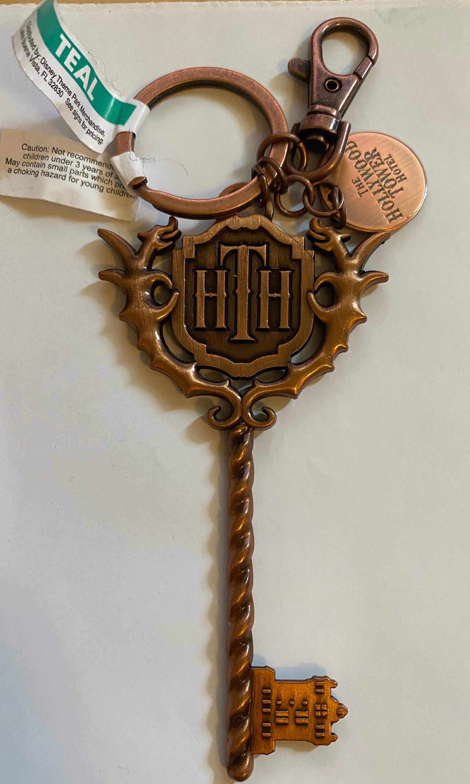 Disney Parks Hollywood Tower Hotel Room Key Keychain New with Tags ...