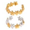 Stackable Stainless Steel Star Rings Adjustable Sizing for Casual Or ...