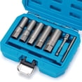 shiyou-7-Piece Spiral Type Deep Extractor Set, Nut Extractor and Bolt ...