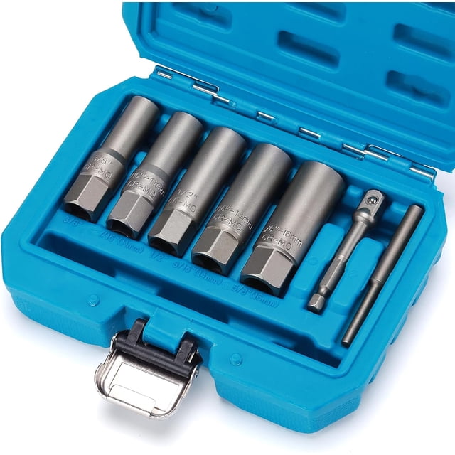 shiyou-7-Piece Spiral Type Deep Extractor Set, Nut Extractor and Bolt ...