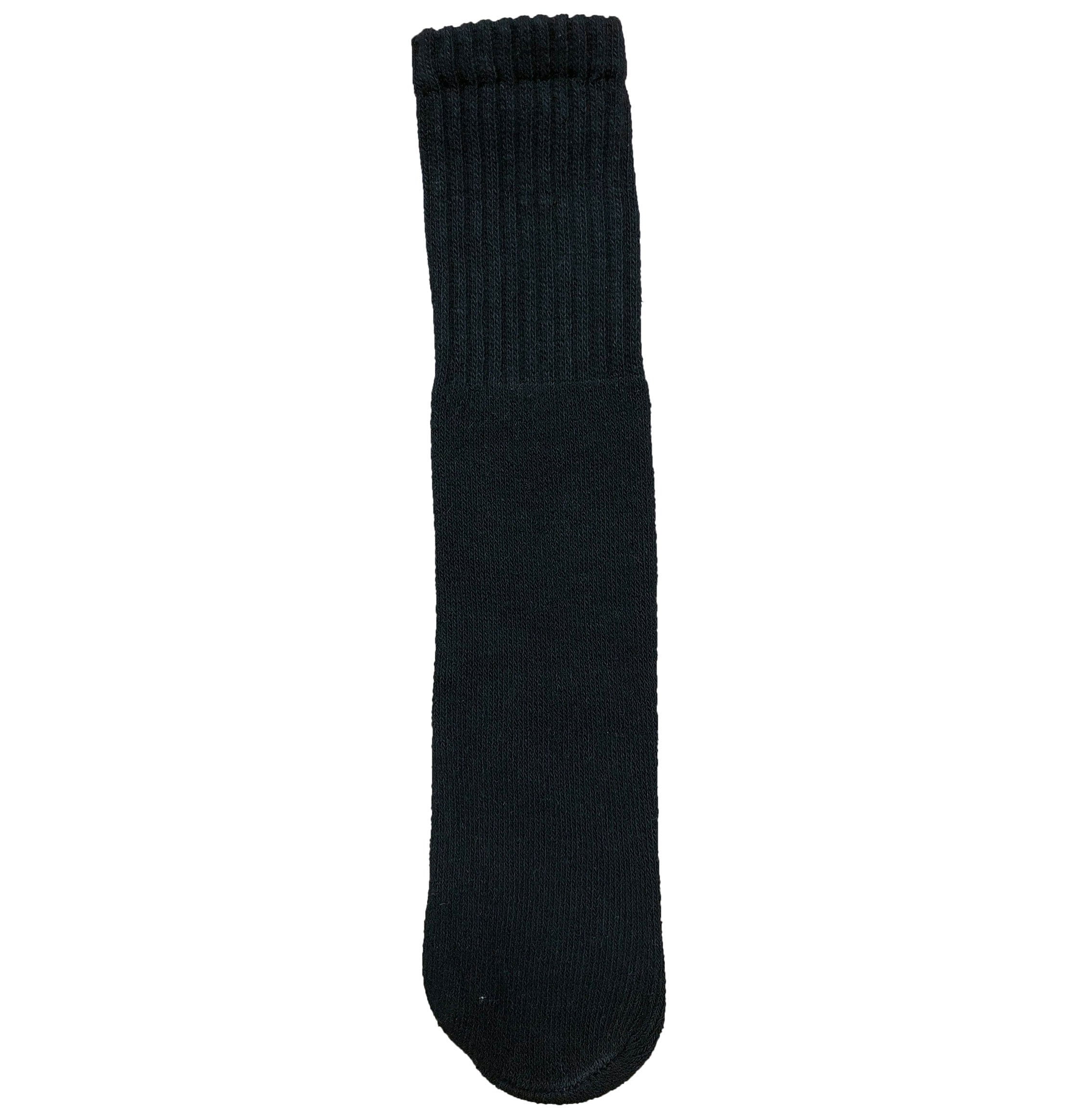 Mens Wholesale King Size Cotton Tube Socks - 24 Inch Black Athletic ...