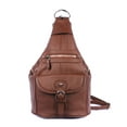 Womens Genuine Leather 3 In 1 Convertible Backpack Purse With Crossbody