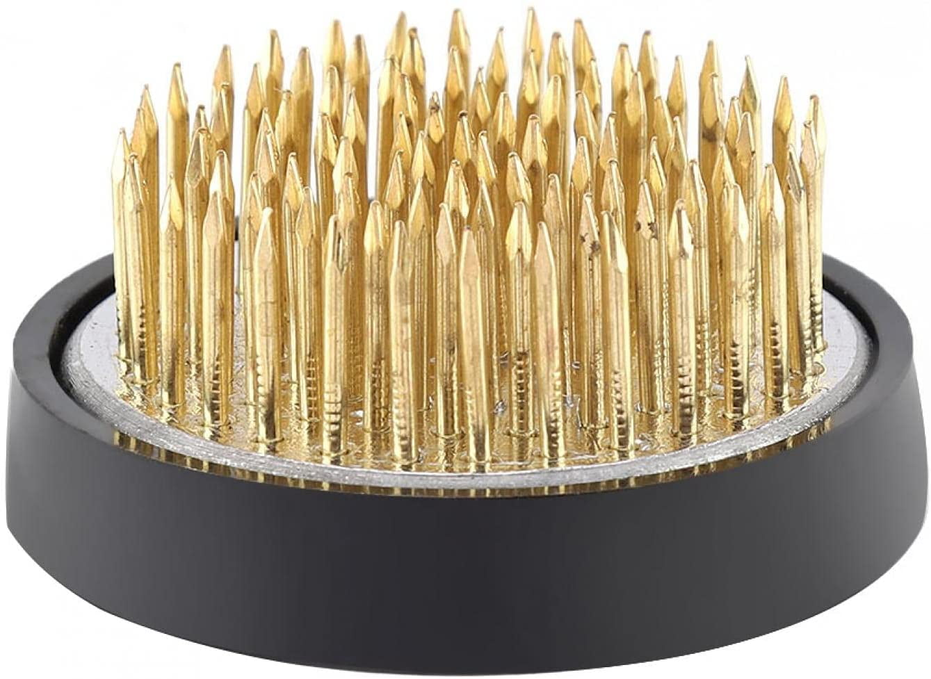 Ikebana Kenzan Floral Japanese Style Arranging Pin Frogs Round Copper Needle for Floral ...