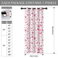 Butterfly and Bird Pink Pattern Blackout Curtains,Triple Weaved Fabric ...