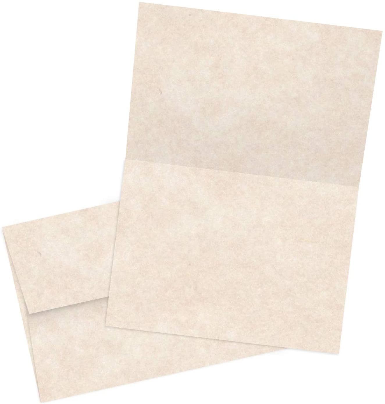 Stationery Parchment Cards and Matching Envelopes | Color: Natural ...