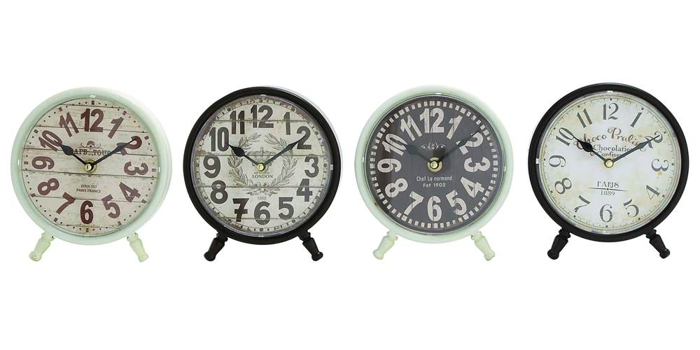 4-Pc Metal Desk Clock Set - Walmart.com