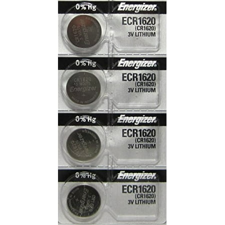 4 Energizer CR1620 Lithium 3V Coin Cell Batteries - Walmart.com