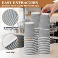 100 Pack 12 oz Disposable Insulated Coffee Cups With Lids, Double ...