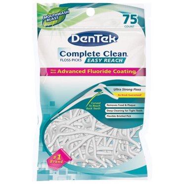 DenTek Comfort Clean Floss Picks Easy Reach Fresh Mint - 75 CT ...