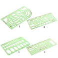 Template Ruler Measurings Circle Round Drawings Drafting Supply Tool ...