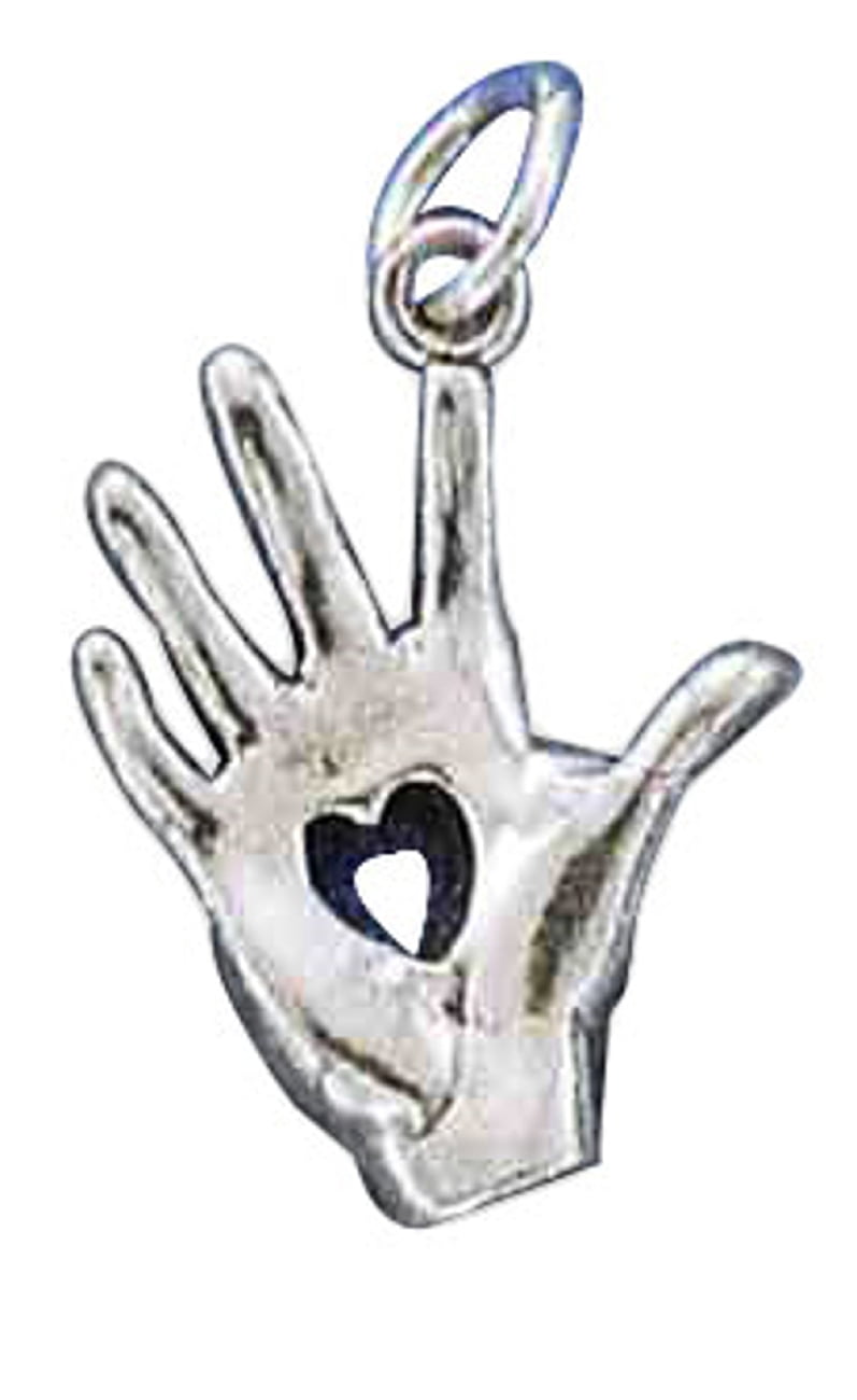 Heart In Hand Charm