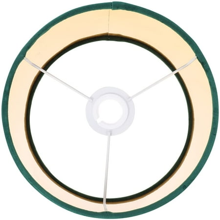 Natural Linen Lamp Shade Barrel Fabric Shallow Drum Lampshade Velour ...
