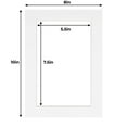 Smooth White 8x10 White Picture Mats with White Core for 6x8 Pictures ...