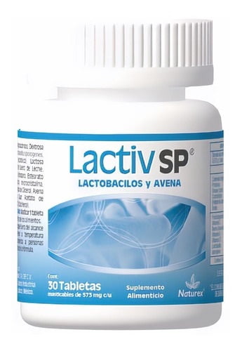 LACTIV SP (LACTOBACILOS Y AVENA) NATUREX TAB 600 MG C/30 | Bodega ...