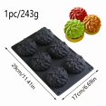 6-piece Santa Ana Flower Cake Chocolate Candy Molds Silicone Mold ...