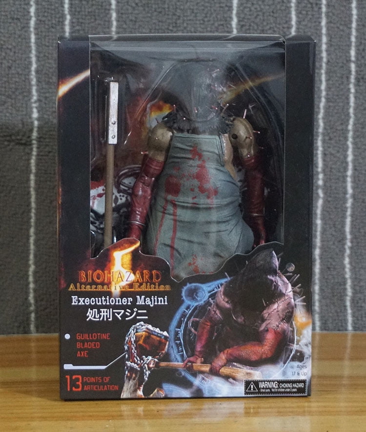 NECA Resident Evil Executioner Zombie Butcher Axe Super figura de ...