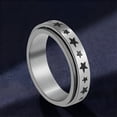 DESIGNICE Spinner Rings Long Lasting Unisex Anti-Rust Alloy Moon Star ...
