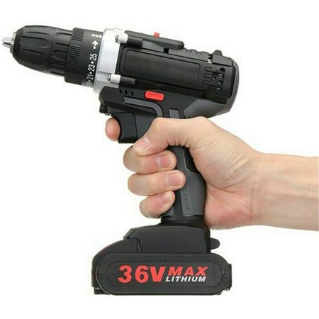 3in1 Battery Powered Brushless Ergonomic Home 2 Speed Cordless Drill ...