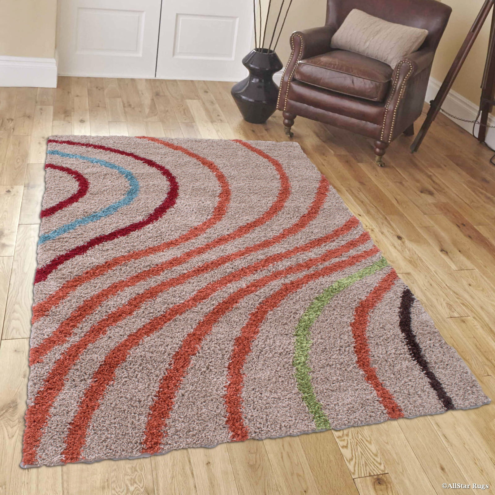 Allstar Modern Contemporary Anthracite High Pile Posh, Soft and Shaggy ...