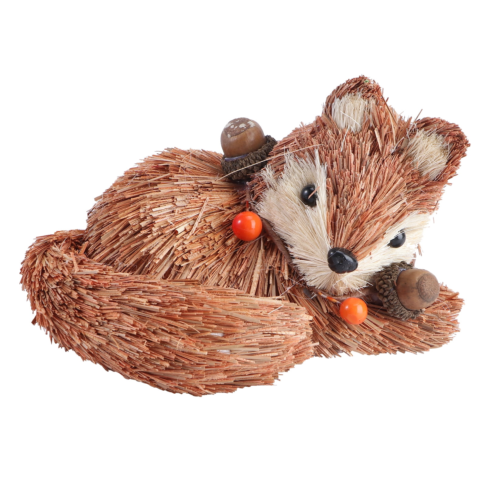 Frcolor Fox Decor Straw Ornament Handmade Animal Figurines Statue ...