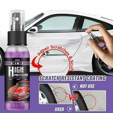 Up to 65% off SMihono Cleaning Supplies 3 In 1 High Protection Quick Car Coating Spray 30/100ml ...