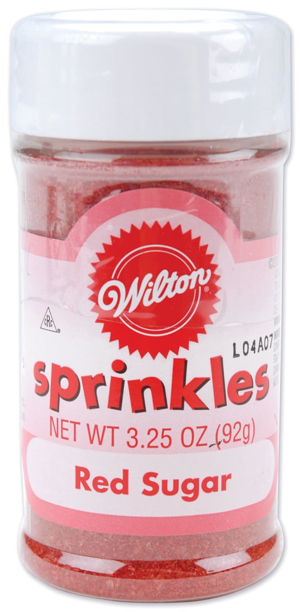 Wilton Sugar Sprinkles 3.25oz-Red - Walmart.com