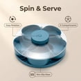 Divided Serving Tray That Spins - Perfect for Snacks, Dips & Party ...
