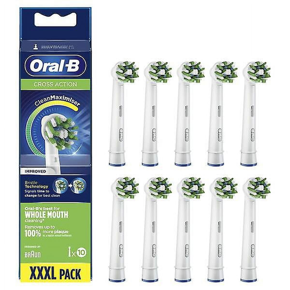 Oral-B CrossAction Toothbrush Heads with Clean Maximiser - Pack of 10 ...